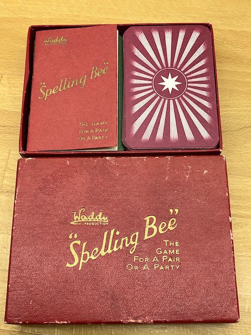 Edwardian ‘Spelling Bee’ card game