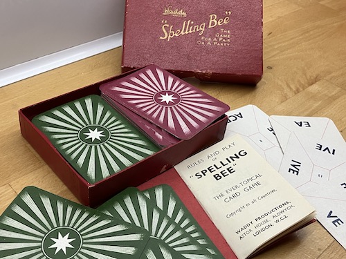 Edwardian ‘Spelling Bee’ card game